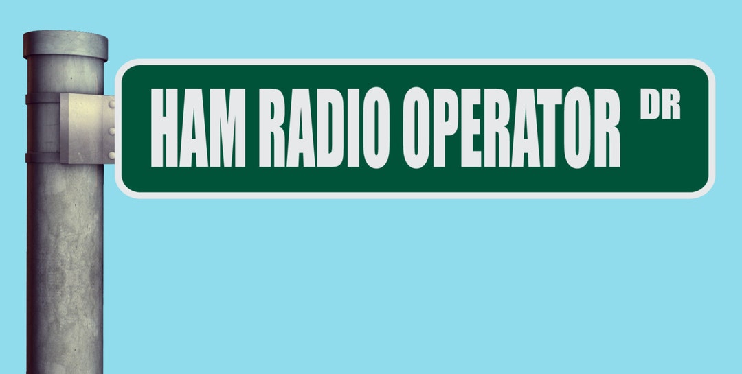 Ham Radio Operator DR Street Sign Drive Heavy Duty Aluminum Warning ...