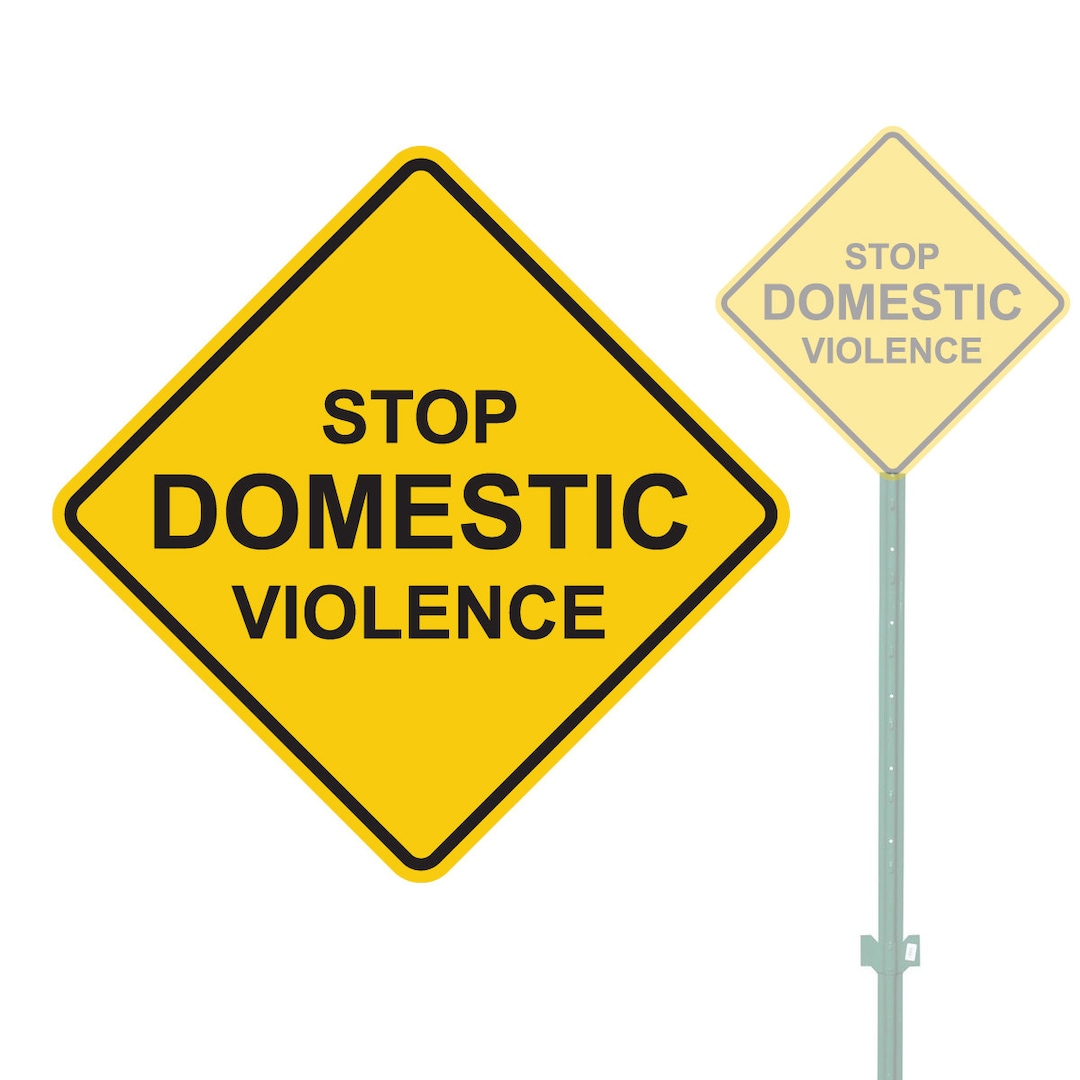 Stop Domestic Violence Heavy Duty Aluminum Warning Parking Sign 11" X ...