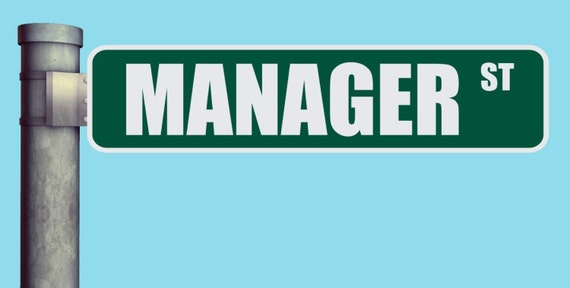 Manager ST Street Sign Heavy Duty Aluminum Warning Parking | Etsy