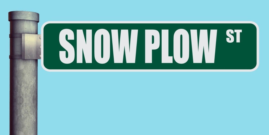 Snow Plow ST Street Sign Heavy Duty Aluminum Warning Parking Sign 17" X ...