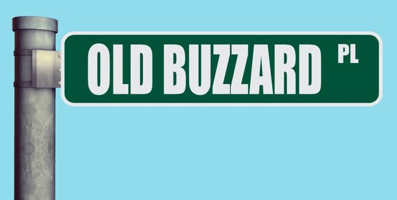 Old Buzzard PL Street Sign Place Heavy Duty Aluminum Warning | Etsy