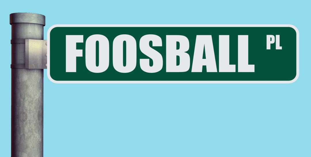 Foosball PL Street Sign Place Heavy Duty Aluminum Warning Parking Sign ...