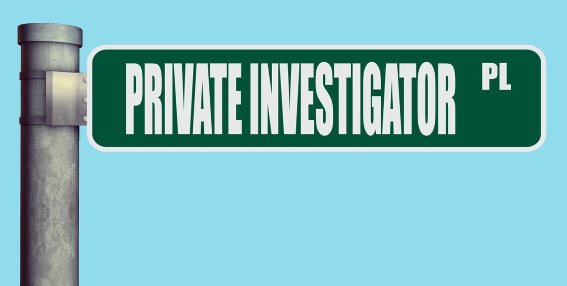 Private Investigator PL Street Sign Place Heavy Duty Aluminum Warning ...