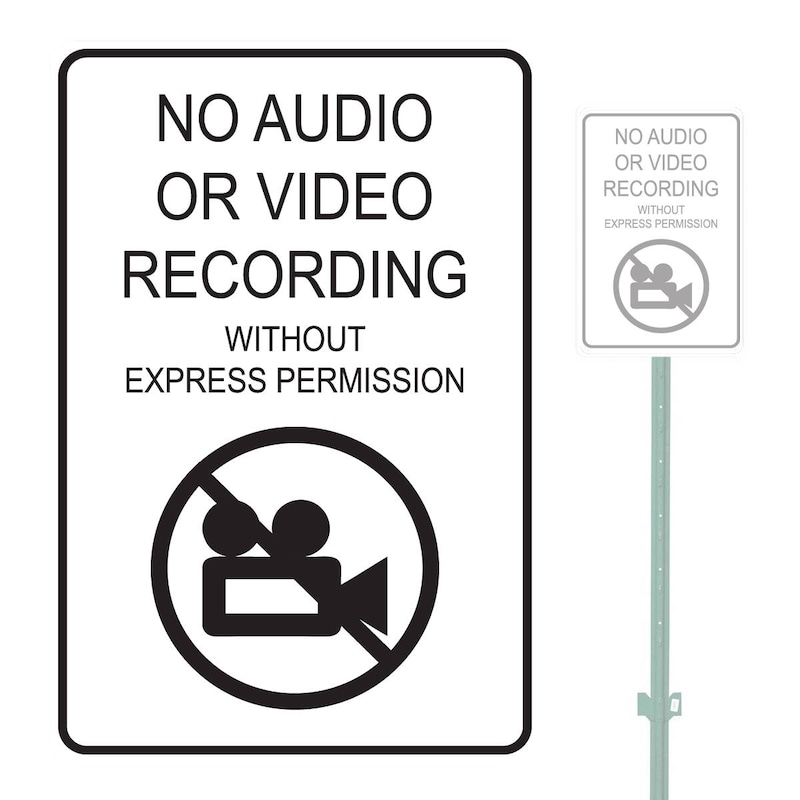 No Video Recording Sign - Etsy