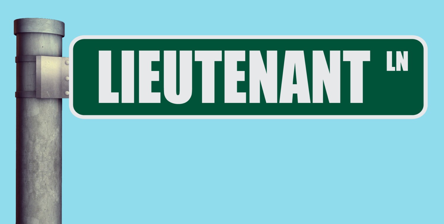 Lieutenant LN Street Sign Lane Heavy Duty Aluminum Warning - Etsy