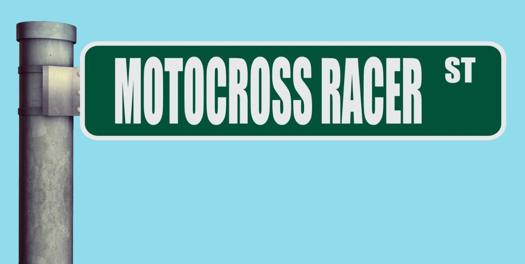 Motocross Racing ST Street Sign Heavy Duty Aluminum Warning Parking ...