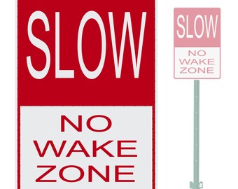 Slow No Wake Sign - Etsy