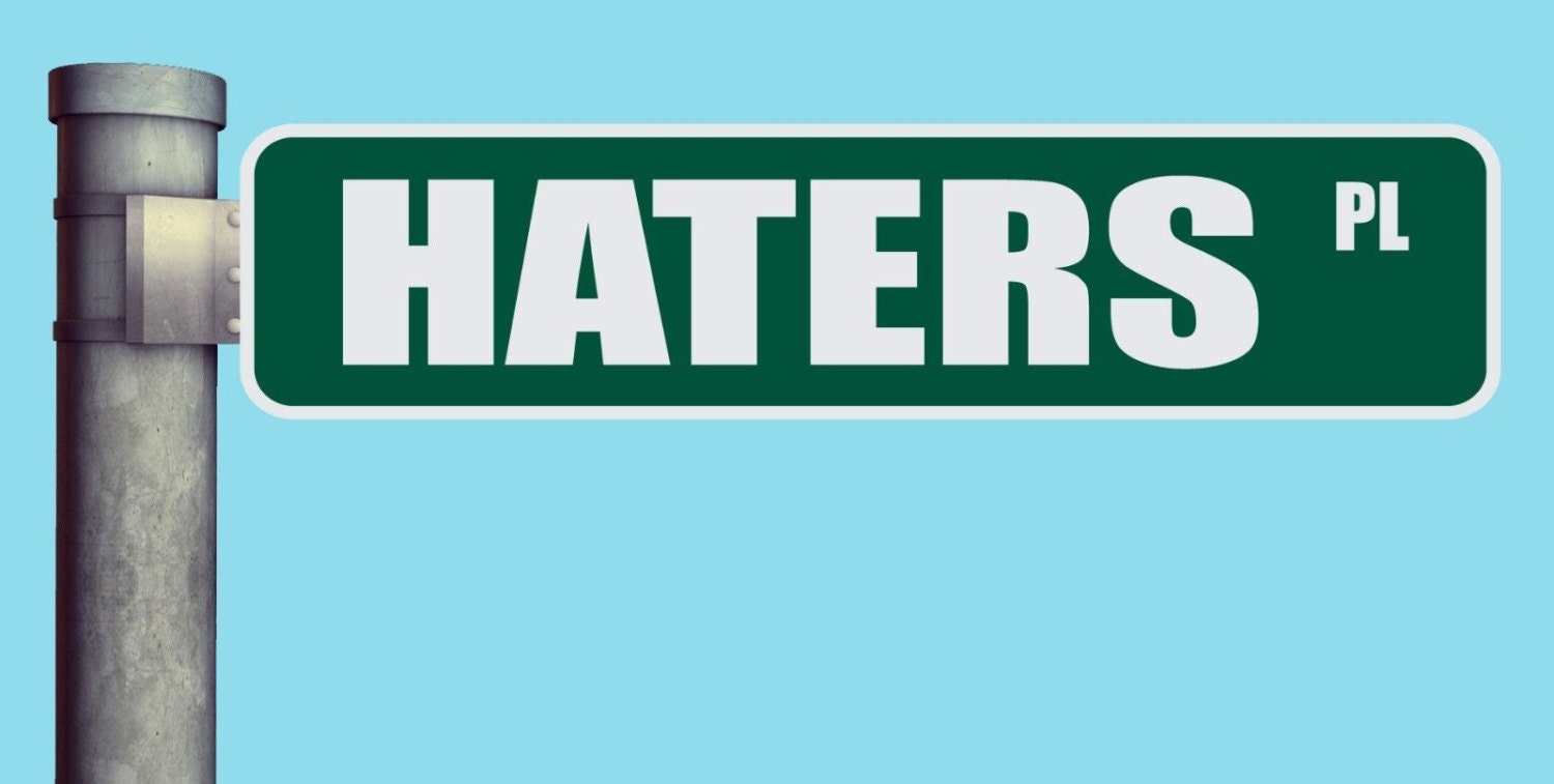 Haters PL Street Sign Place Heavy Duty Aluminum Warning - Etsy UK