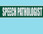 Speech Pathologist ST Street Sign Heavy Duty Aluminum Warning - Etsy