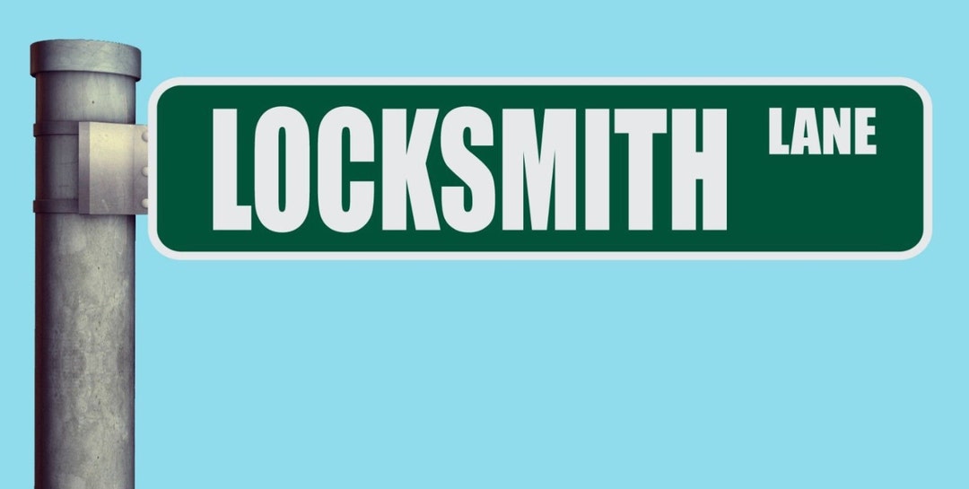 Locksmith Lane Street Sign Heavy Duty Aluminum Warning Parking Sign 17 ...