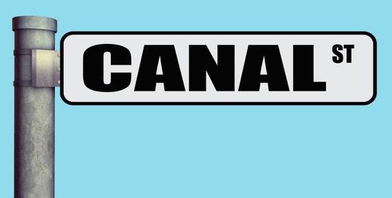 Canal ST Street Sign Heavy Duty Aluminum Warning Parking Sign - Etsy