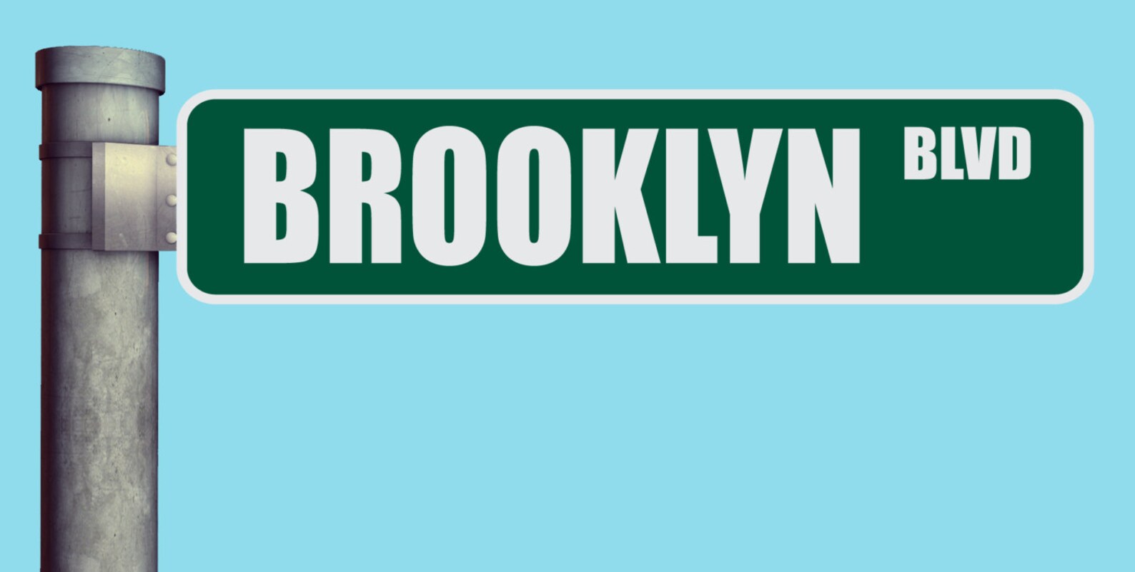 Brooklyn BLVD Street Sign Boulevard Heavy Duty Aluminum Warning Parking ...