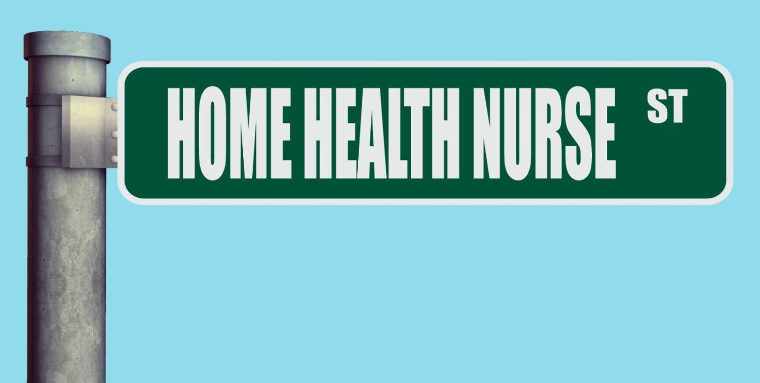 Home Health Nurse ST Street Sign Heavy Duty Aluminum Warning Parking ...