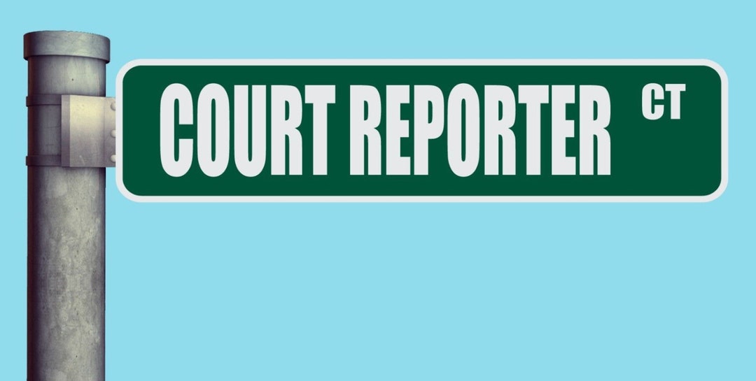 Court Reporter CT Street Sign Court Heavy Duty Aluminum Warning Parking ...