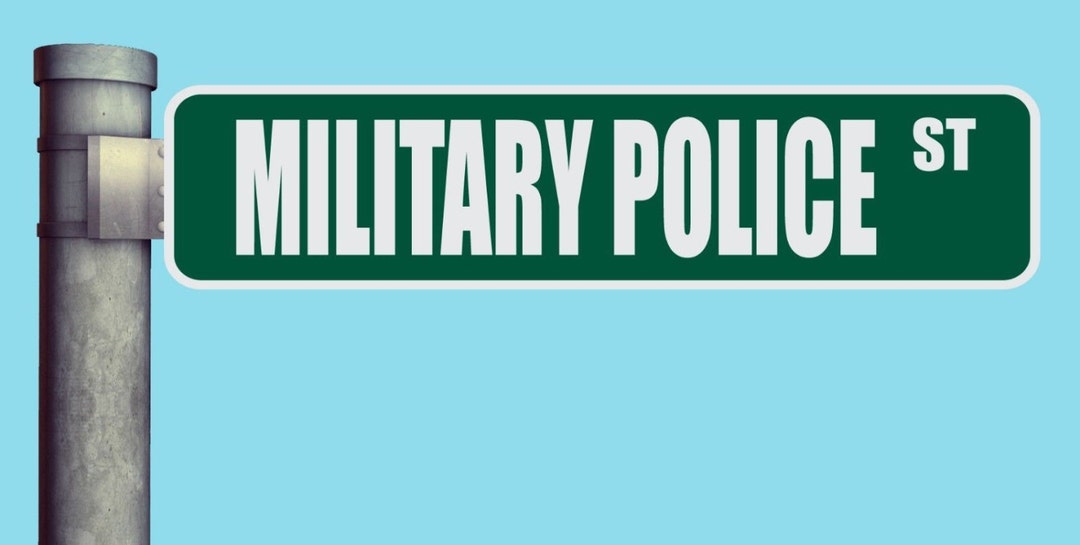 Military Police ST Street Sign Heavy Duty Aluminum Warning Parking Sign ...