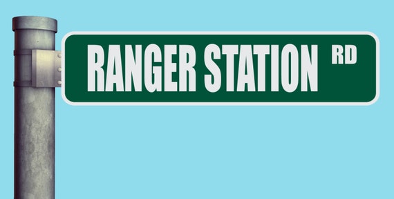 Ranger Station RD Street Sign Road Heavy Duty Aluminum Warning - Etsy
