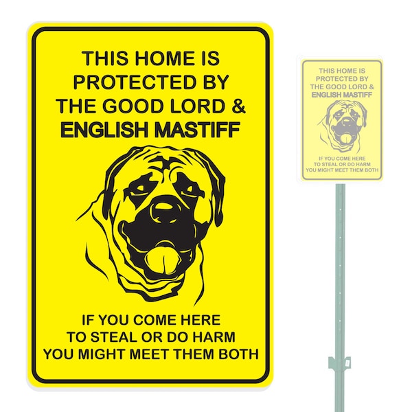 English Mastiff Sign - Etsy