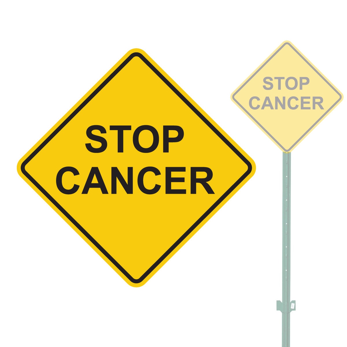 Stop Cancer Heavy Duty Aluminum Warning Parking Sign 11 - Etsy