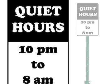 Quiet Hours - Etsy