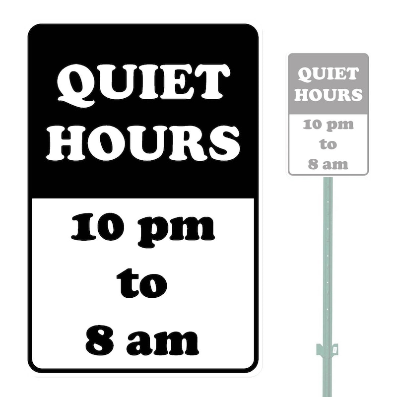 Quiet Sign - Etsy