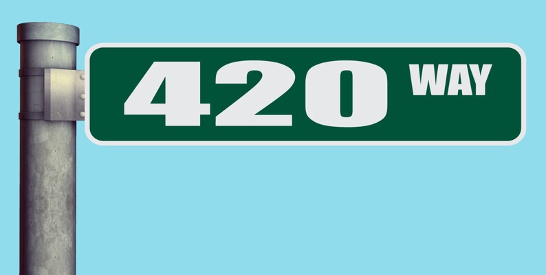 420 Way Street Sign Heavy Duty Aluminum Warning Parking Sign 17 X 4 - Etsy