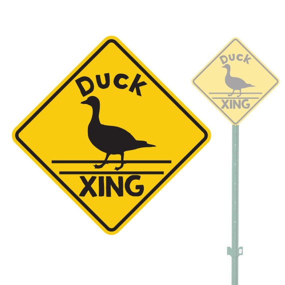 Duck Crossing Animal Heavy Duty Aluminum Warning Parking Sign | Etsy