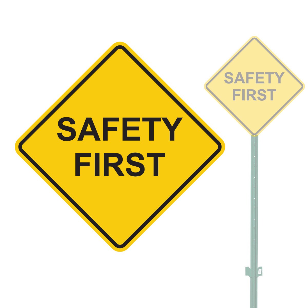 Safety First Heavy Duty Aluminum Warning Parking Sign 11" X 11" - Etsy