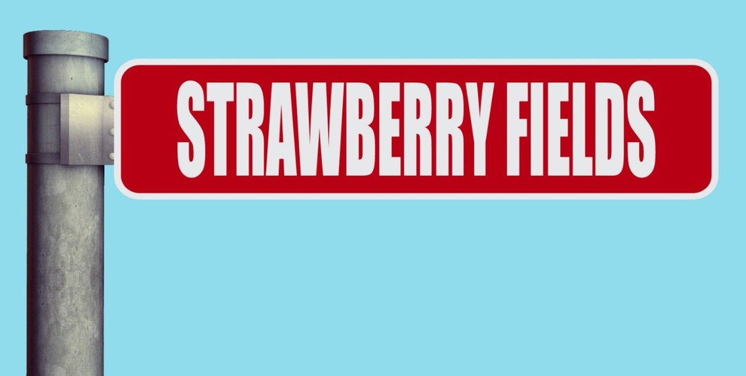 Strawberry Fields Street Sign Heavy Duty Aluminum Warning Parking Sign ...
