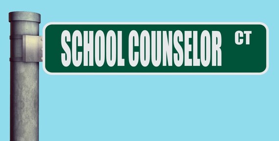 School Counselor CT Street Sign Court Heavy Duty Aluminum | Etsy