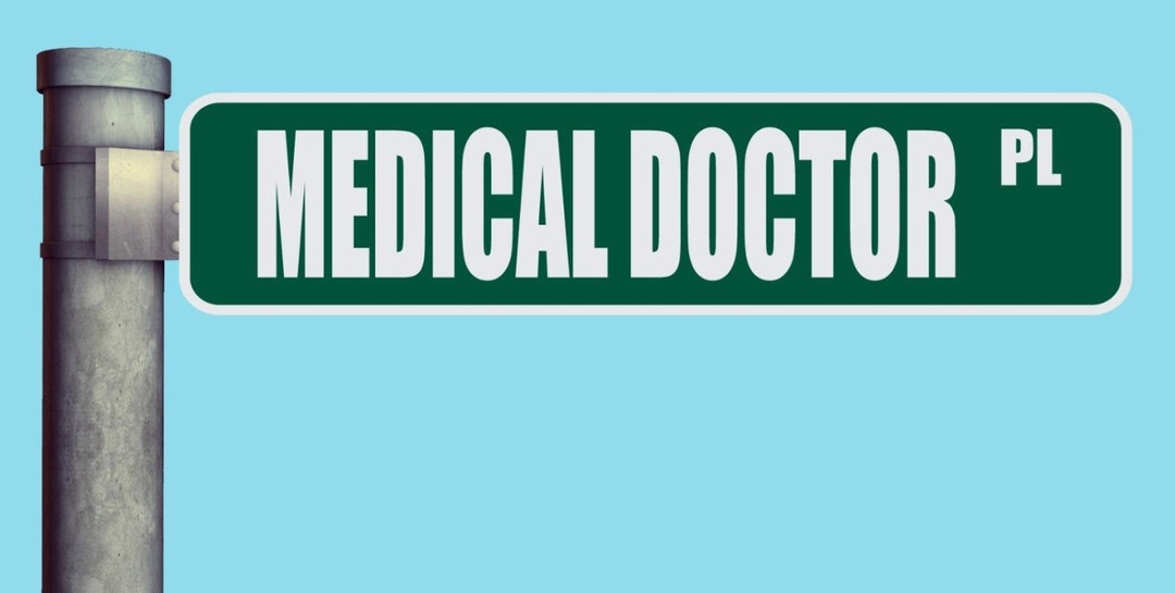 Medical Doctor PL Street Sign Place Heavy Duty Aluminum Warning Parking ...
