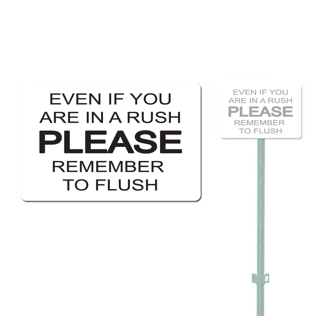 Even If You Are in A Rush Please Remember to Flush Heavy Duty Aluminum ...