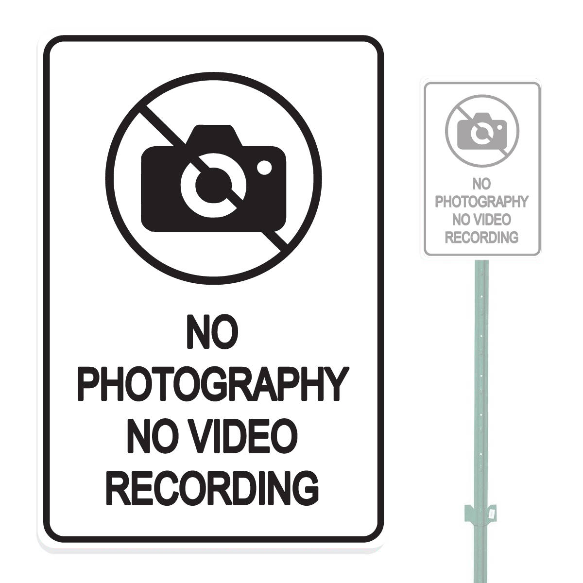 No Photography No Video Recording Heavy Duty Aluminum Warning - Etsy