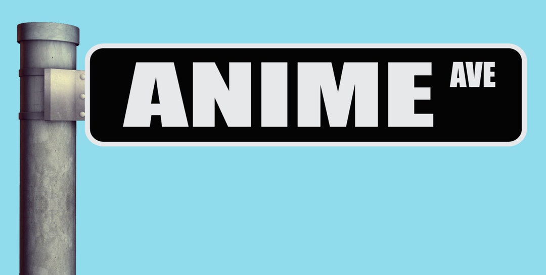 Anime AVE Street Sign Avenue Heavy Duty Aluminum Warning Parking Sign ...