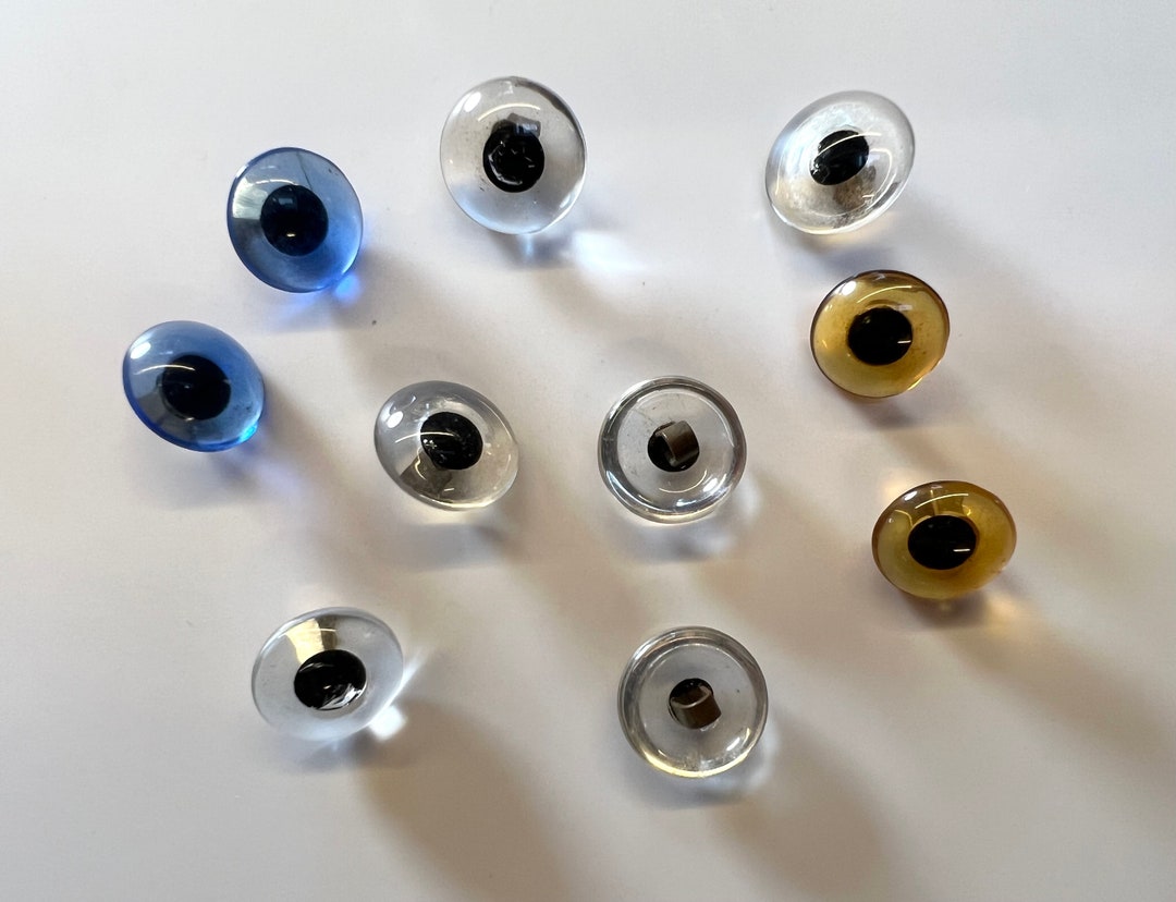 1 Lot of 10 Teddy Bear Eye Buttons 17.5 Mm 2 Colors S9 - Etsy