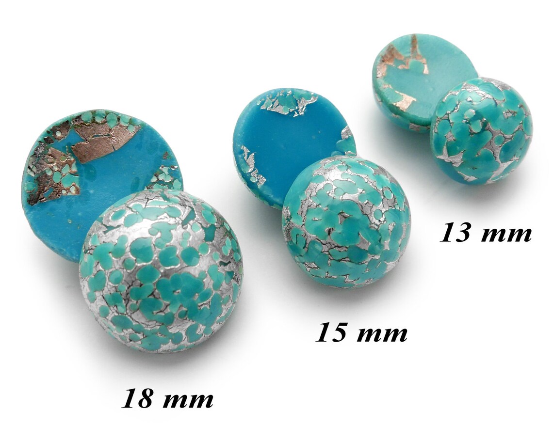 4 6 8 or 24 Vintage 'silver Carbuncle' Cabochons | Etsy