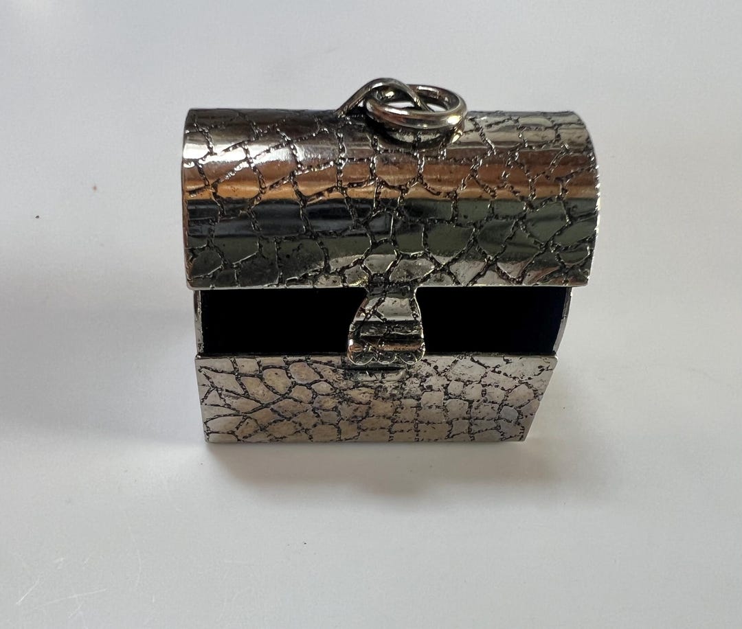 2 Vintage Treasure Chest, Silver Plated Metal Box - 33x20 Mm - I.011 - Etsy