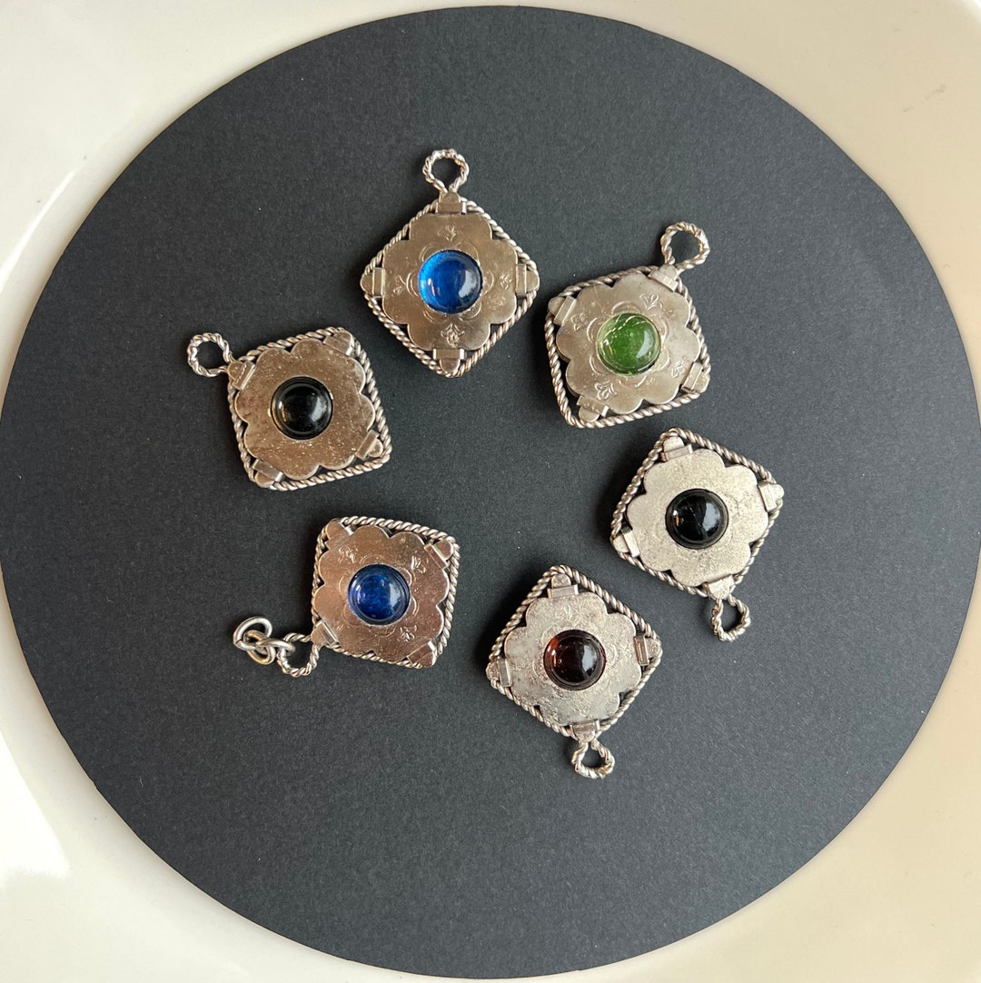 1 Vintage Single Lot of 6 Antique German Art-nouveau/art Deco Charms 4 ...