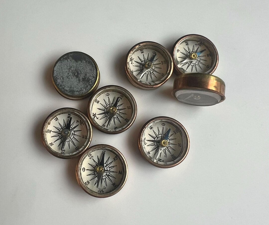 1 Vintage Miniature Compasses From the 1930s - Germany - 13mm, 18mm and ...