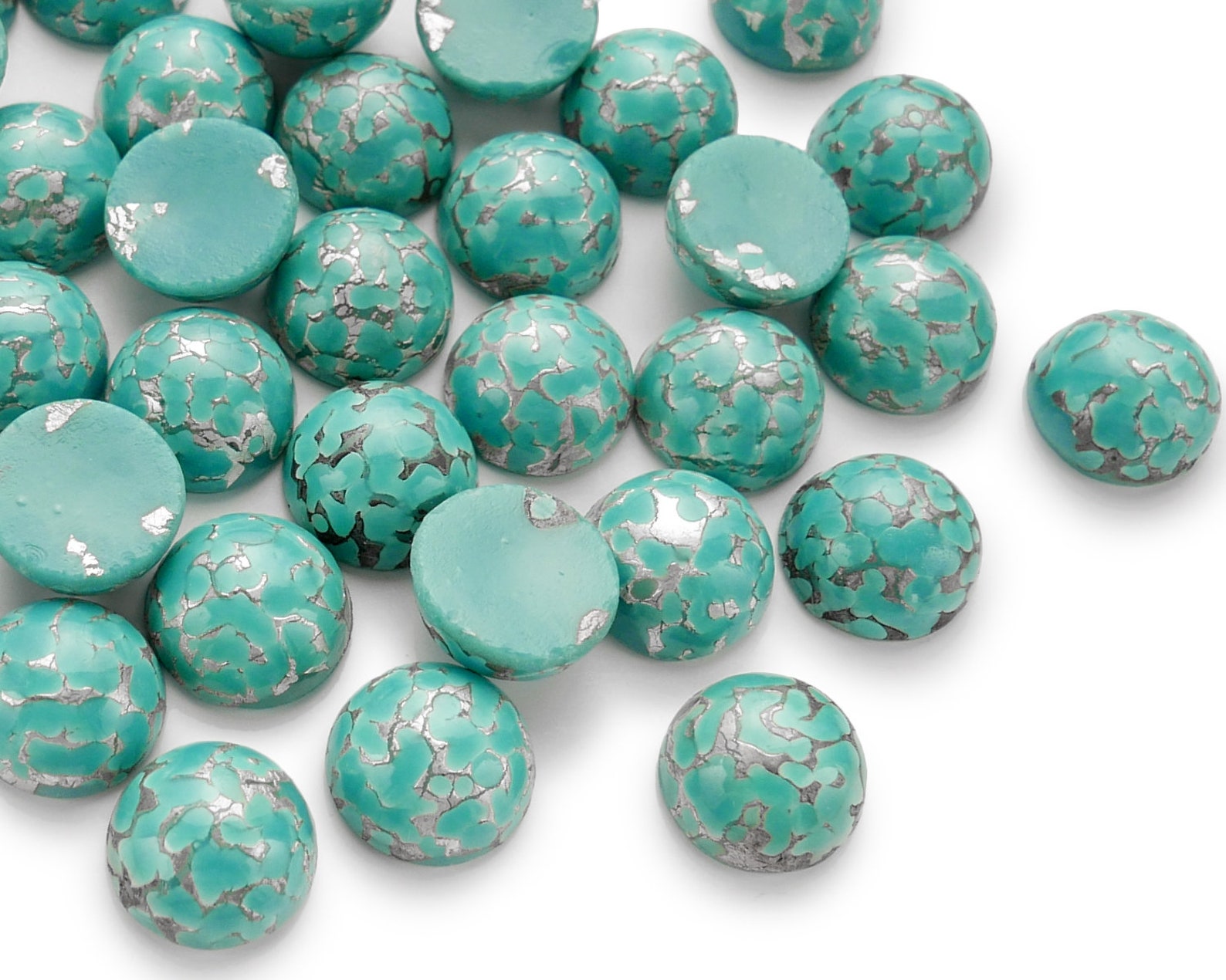 4 6 8 or 24 Vintage 'silver Carbuncle' Cabochons | Etsy