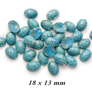 4, 6 or 24 Vintage 'silver Carbuncle' Cabochons -18x13mm and 30x22mm ...