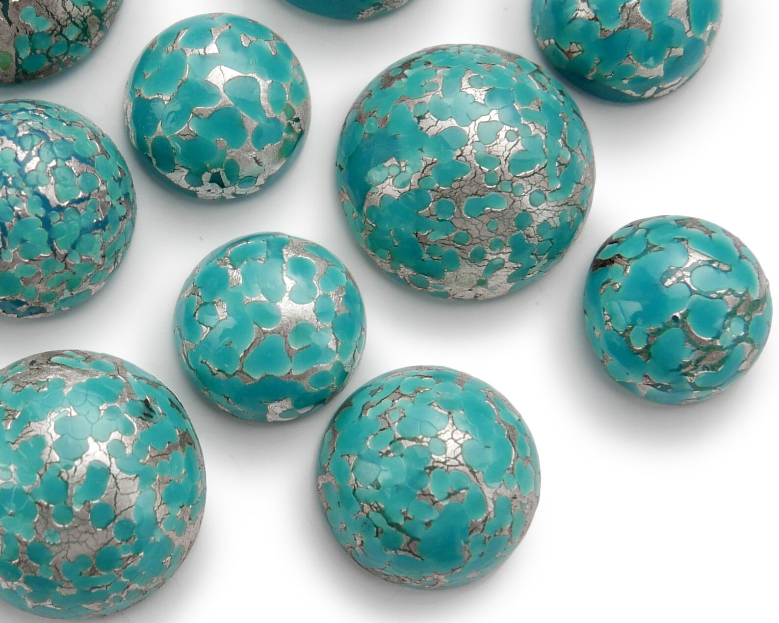 4 6 8 or 24 Vintage 'silver Carbuncle' Cabochons | Etsy