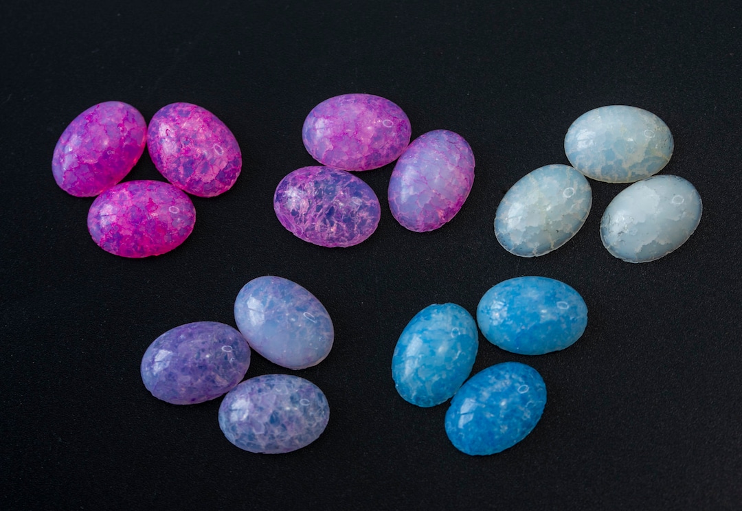 4 or 10 Vintage Dyed Crystal Icicle Stones Car Glass 5 - Etsy