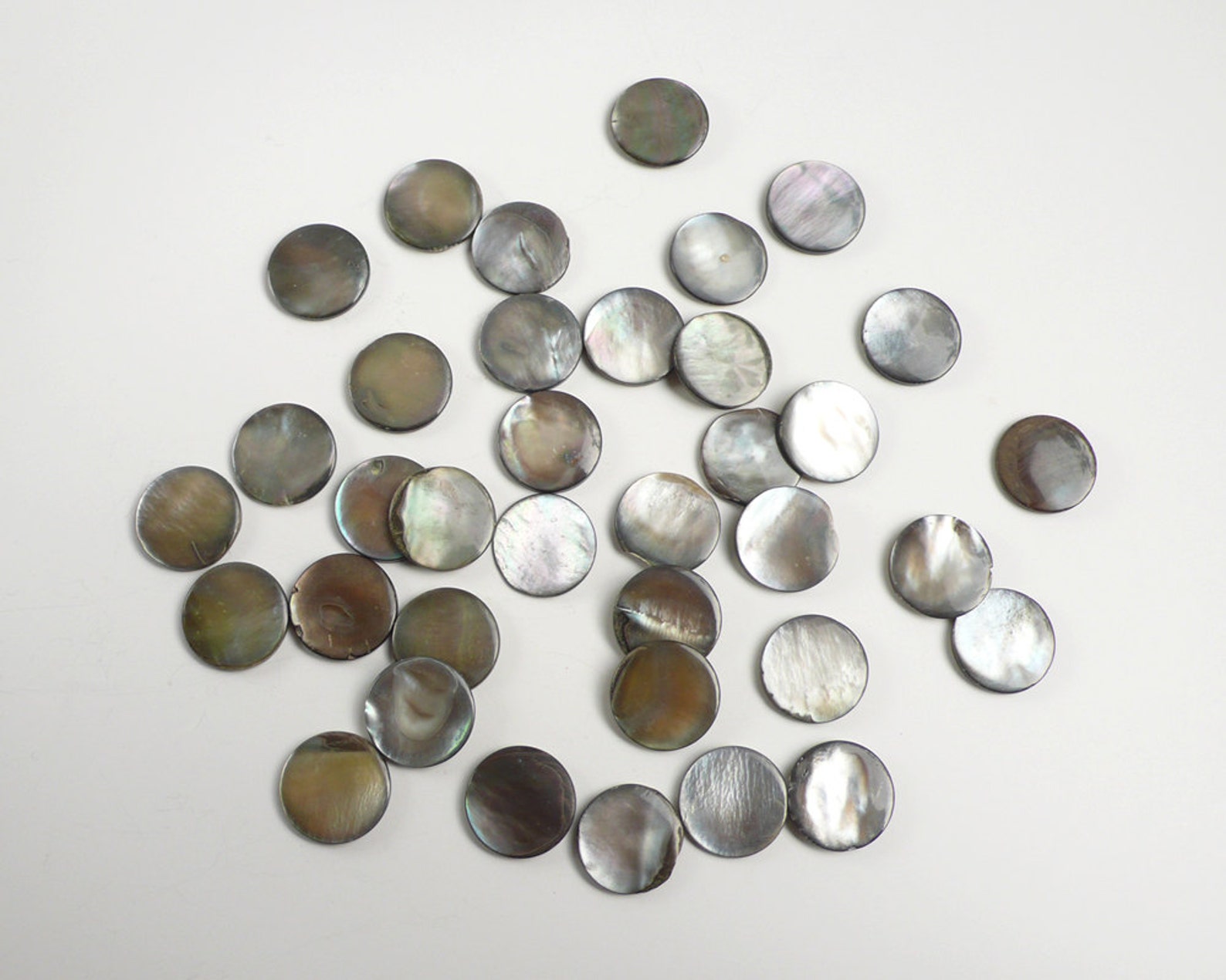 24 Vintage Black Lip Nacre Abalone Shell Mother of Pearl - Etsy