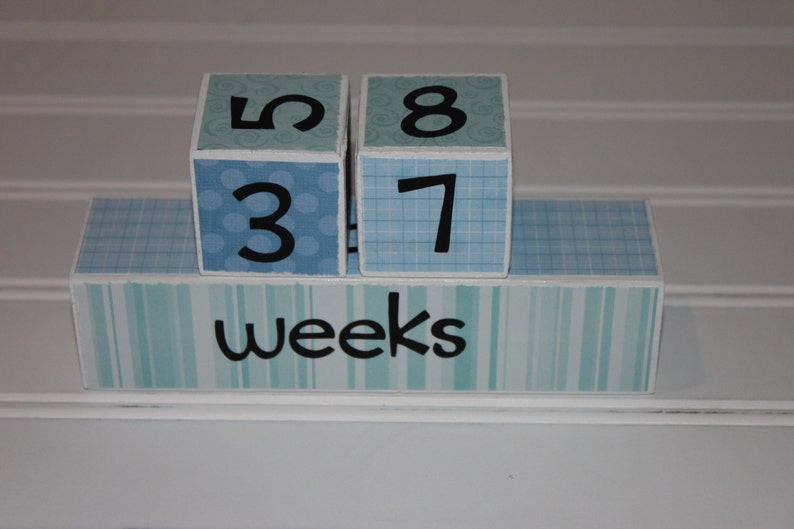 Milestone Blocks, Age Blocks, Count Down Blocks, Pregnancy Countdown ...