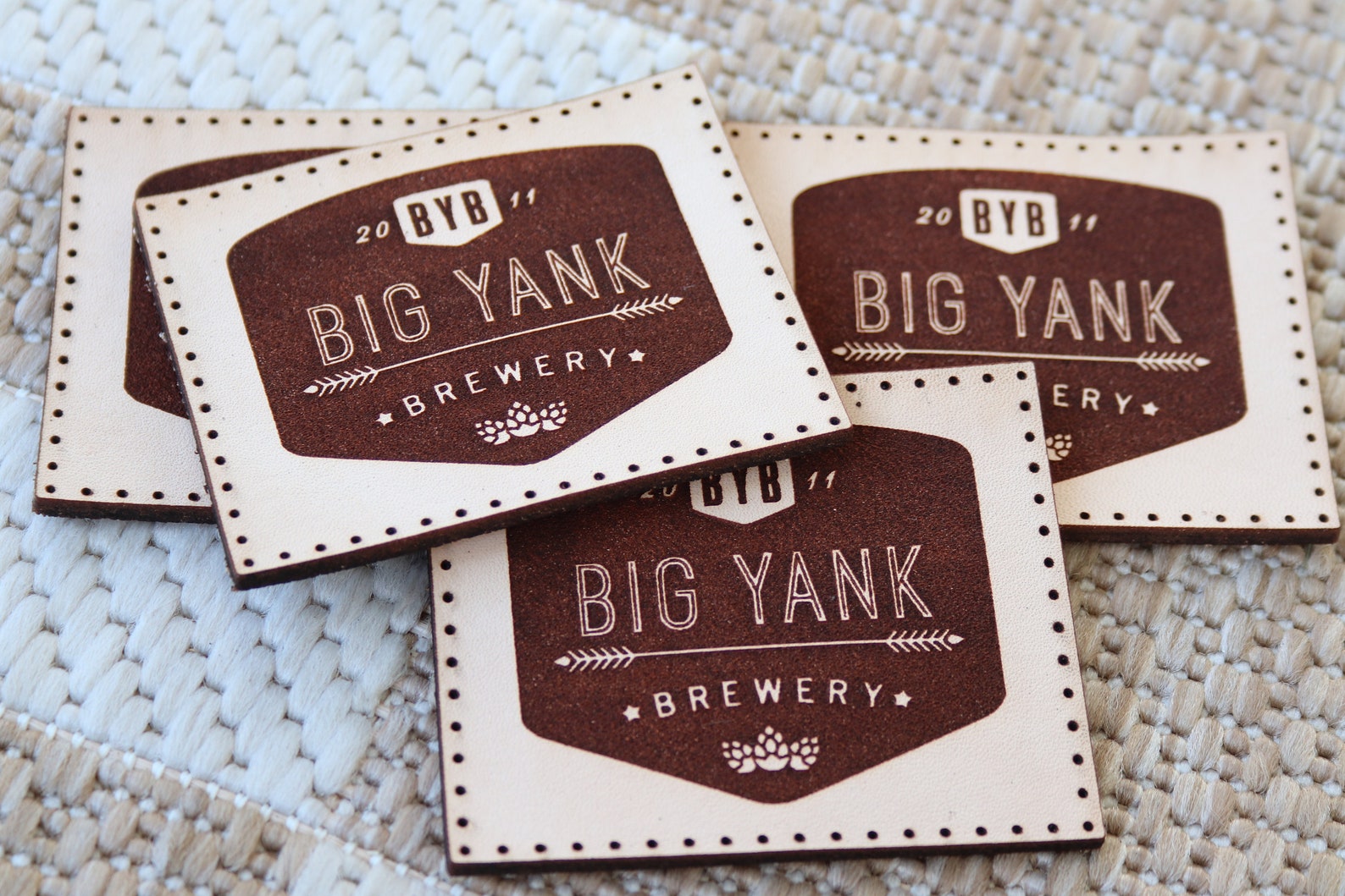 Rectangle Leather Patch Classic Leather Hat Patch - Etsy