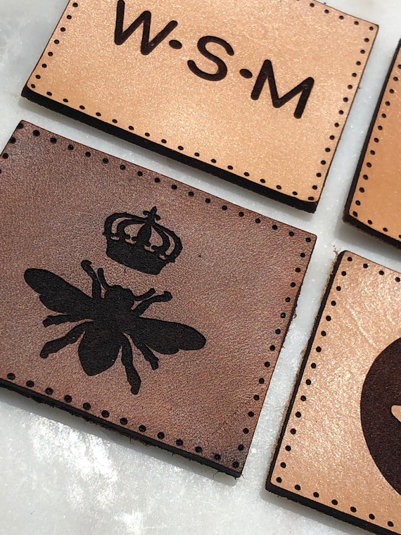 Rectangle Leather Patch Classic Leather Hat Patch | Etsy