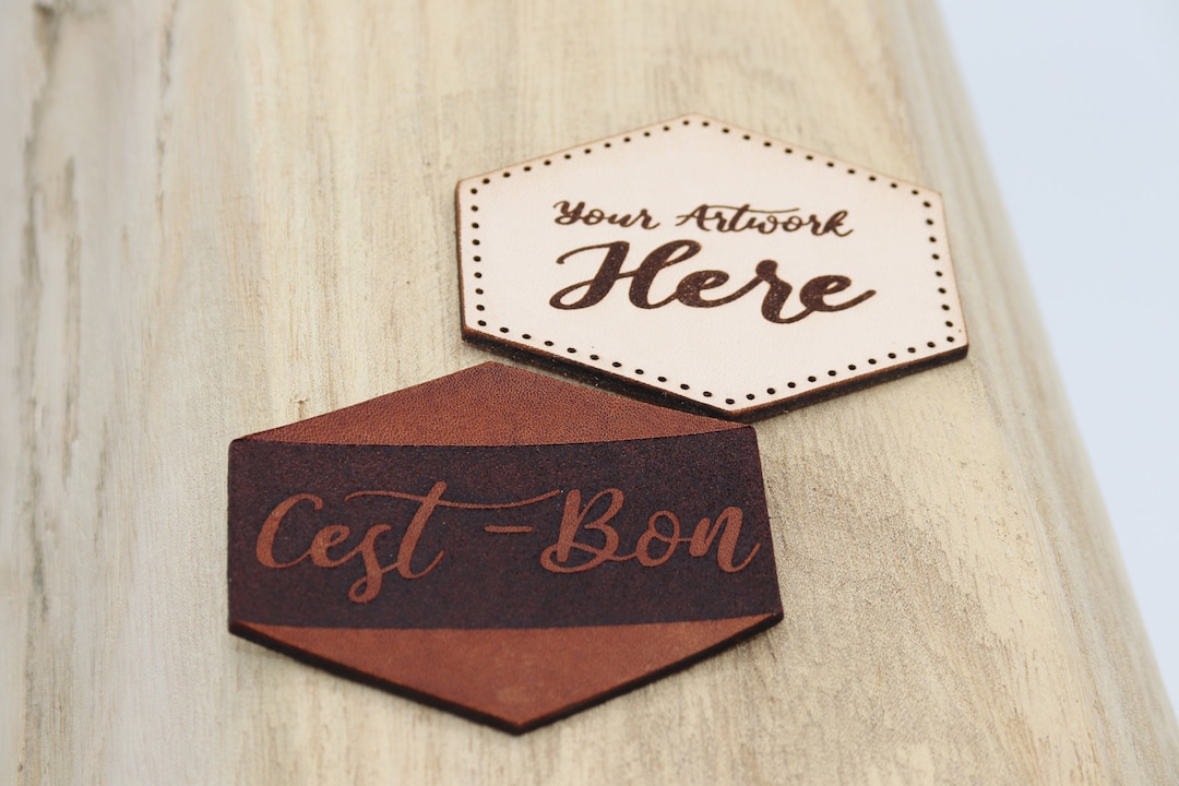 Diamond Leather Patch | Monogram Leather Patch | Backpack Leather Patch | Custom Design Leather ...