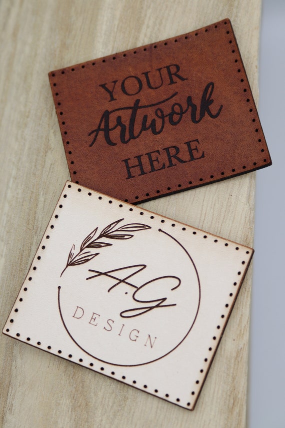 Rectangle Leather Patch Classic Leather Hat Patch - Etsy