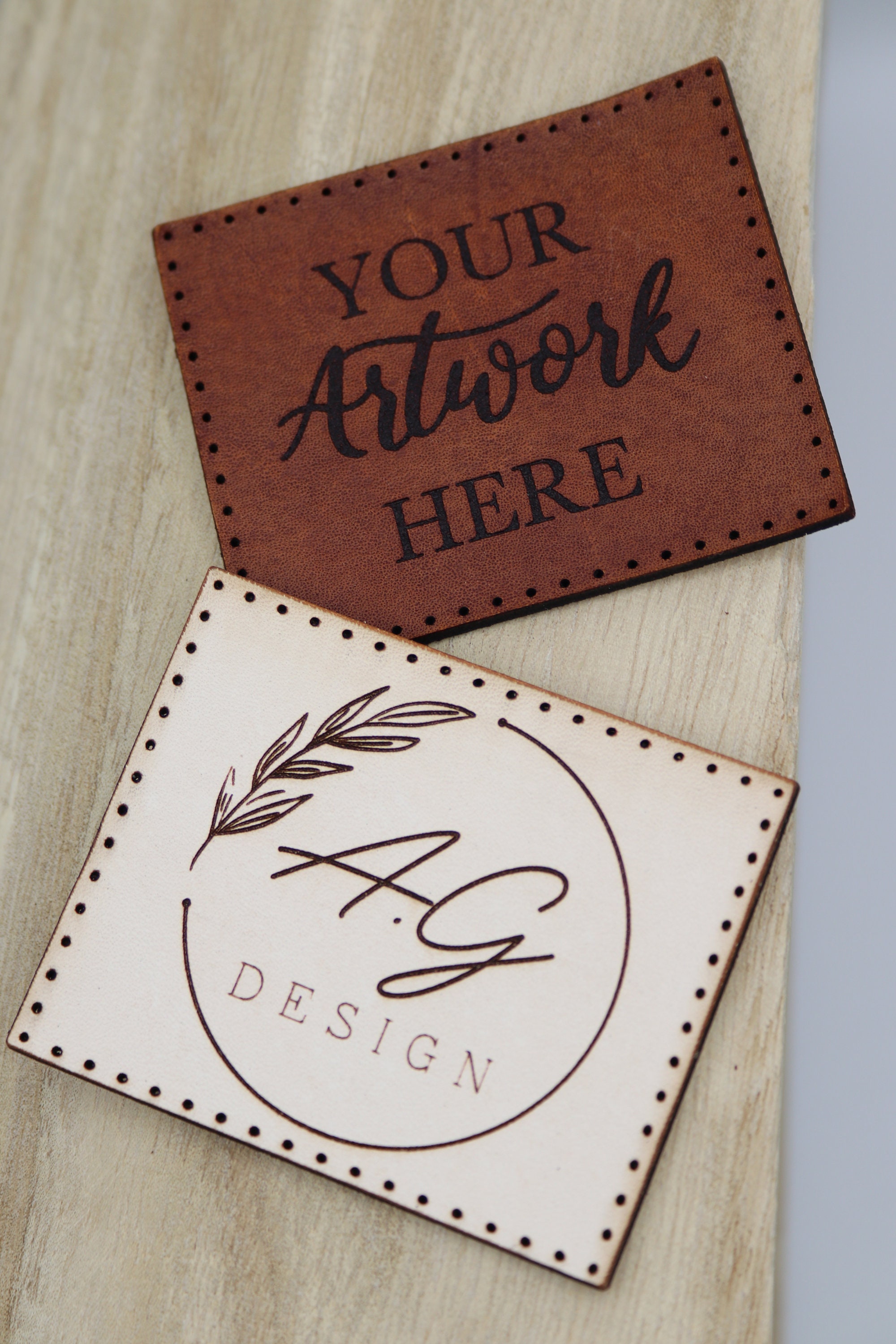 Rectangle Leather Patch Classic Leather Hat Patch | Etsy India