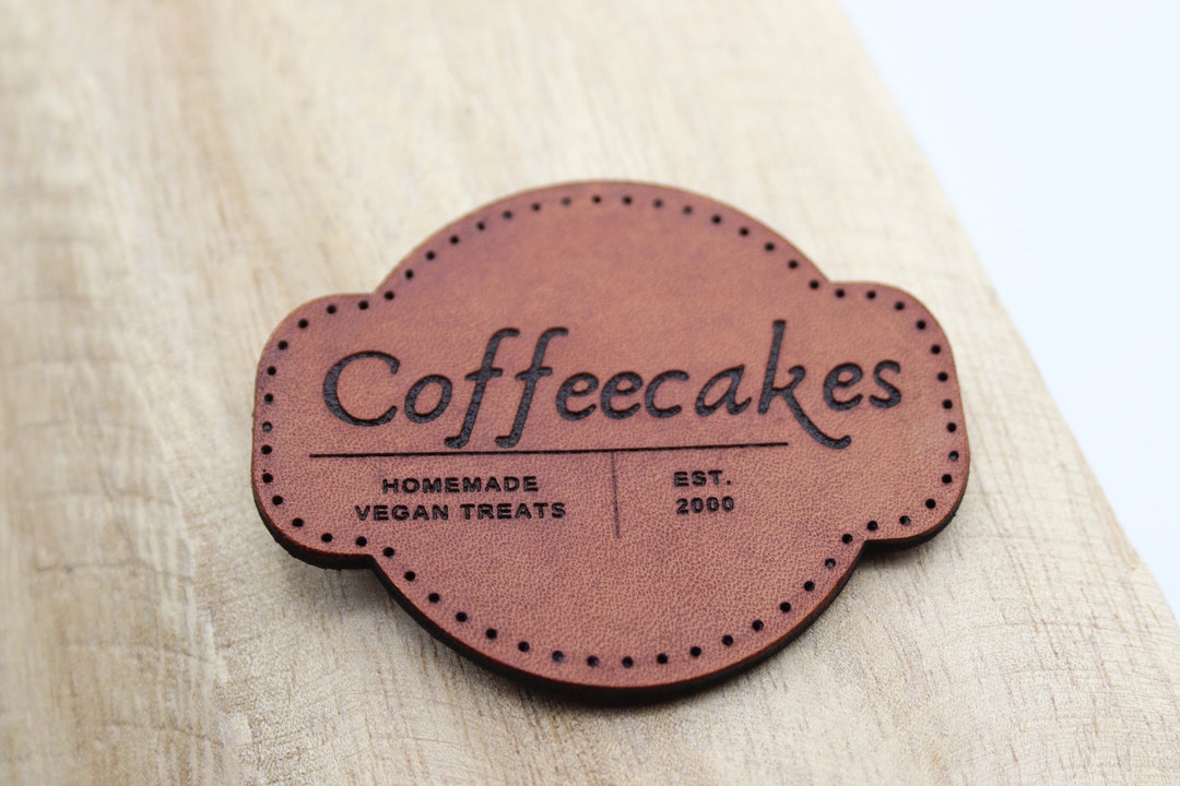 Circle/rectangle Leather Patch | Monogram Leather Patch | Backpack ...